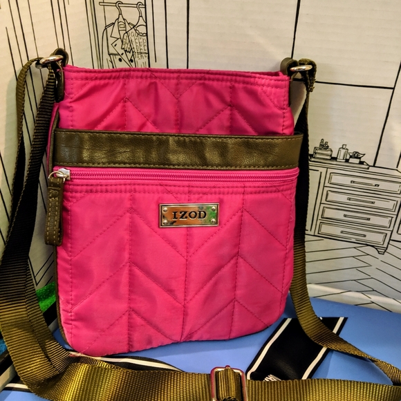Izod | Bags | Izod Nylon Crossbody Purse | Poshmark